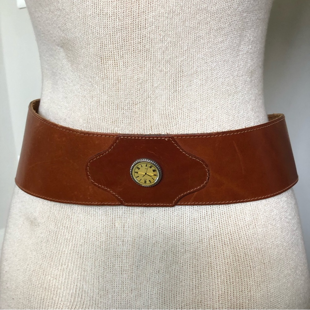 Vintage Burning Man Steam Punk Leather Waist/Hips Belt - Gem